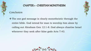 The Oneness of God | PPTX