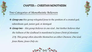 The Oneness of God | PPTX