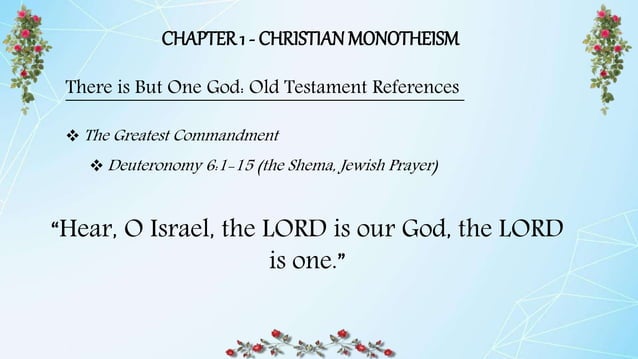 The Oneness of God | PPTX | Christianity | Religion & Spirituality