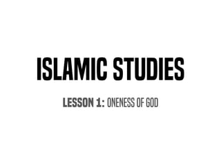 Oneness of God (slides) part 1.pdf