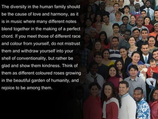 Oneness Of Mankind | PPT