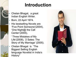 One Night @call center by Chetan Bhagat (New Literature) Group project ...
