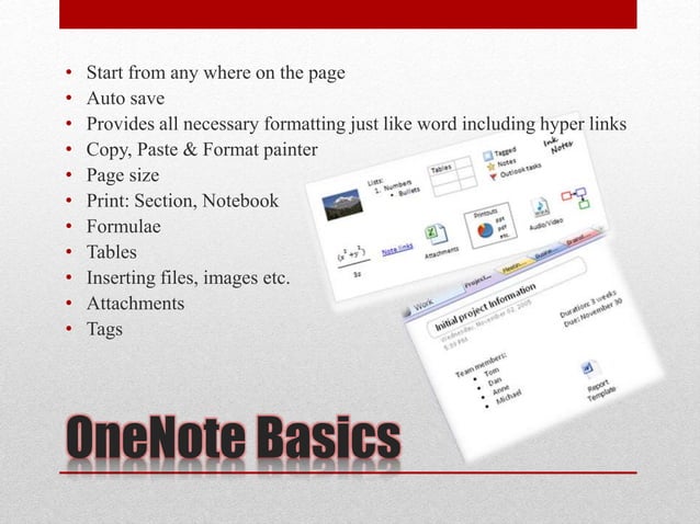 Microsoft OneNote | PPTX | Desktop Publishing | Computer Software and ...