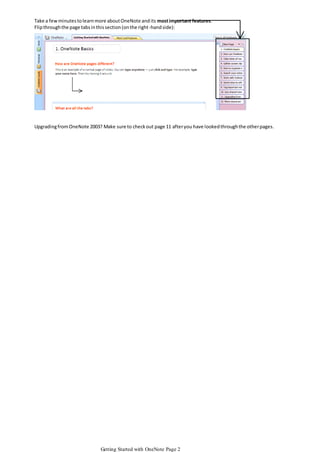 One note 2007 guide | PDF