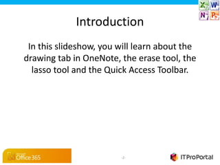 OneNote 2010 Qat and Drawing | PPT
