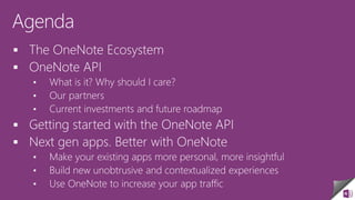 OneNote API @ Silicon Valley Code Camp | PPTX | Internet | Computing