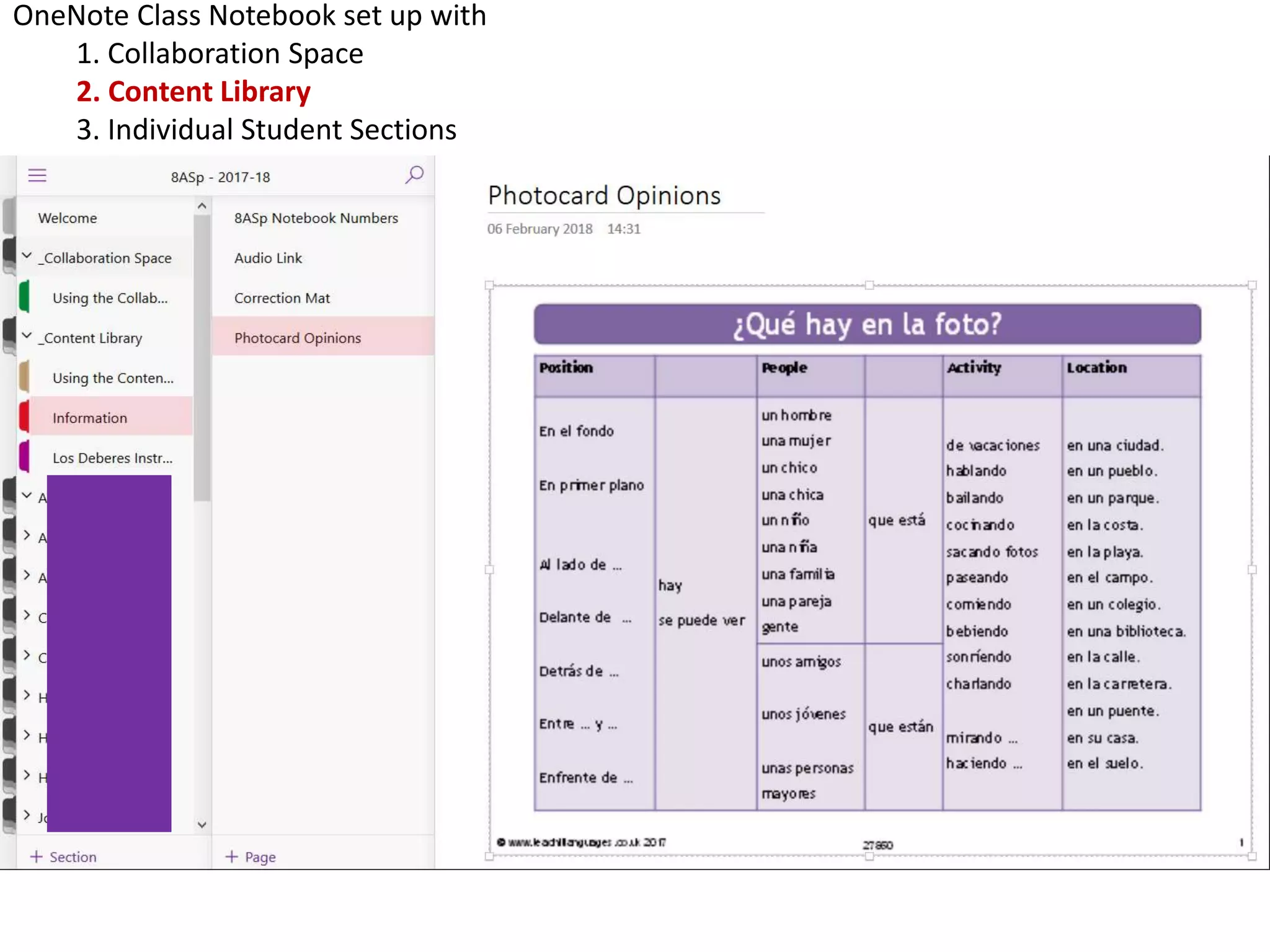One note class notebook examples | PPTX