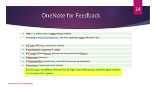 Using OneNote for Teaching and Learning | PPT