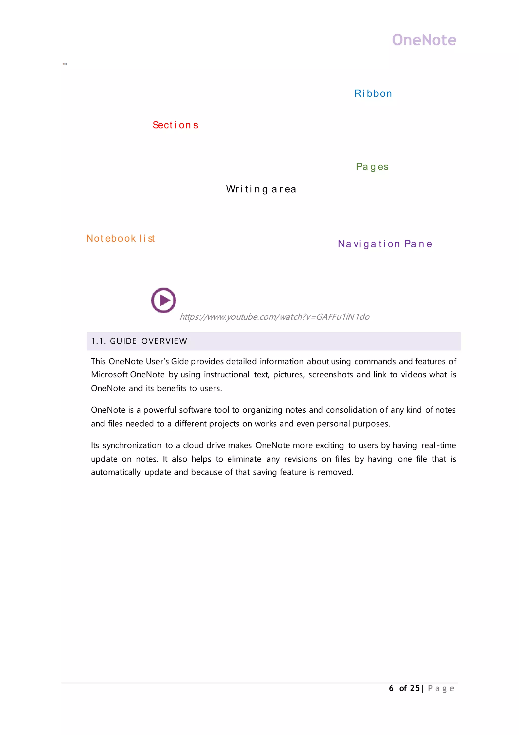Microsoft OneNote Guidebook | PDF
