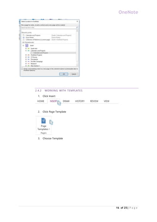 Microsoft OneNote Guidebook | PDF