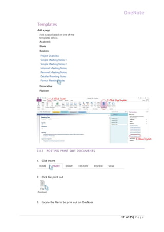 Microsoft OneNote Guidebook | PDF