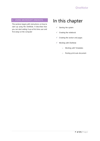 Microsoft OneNote Guidebook | PDF
