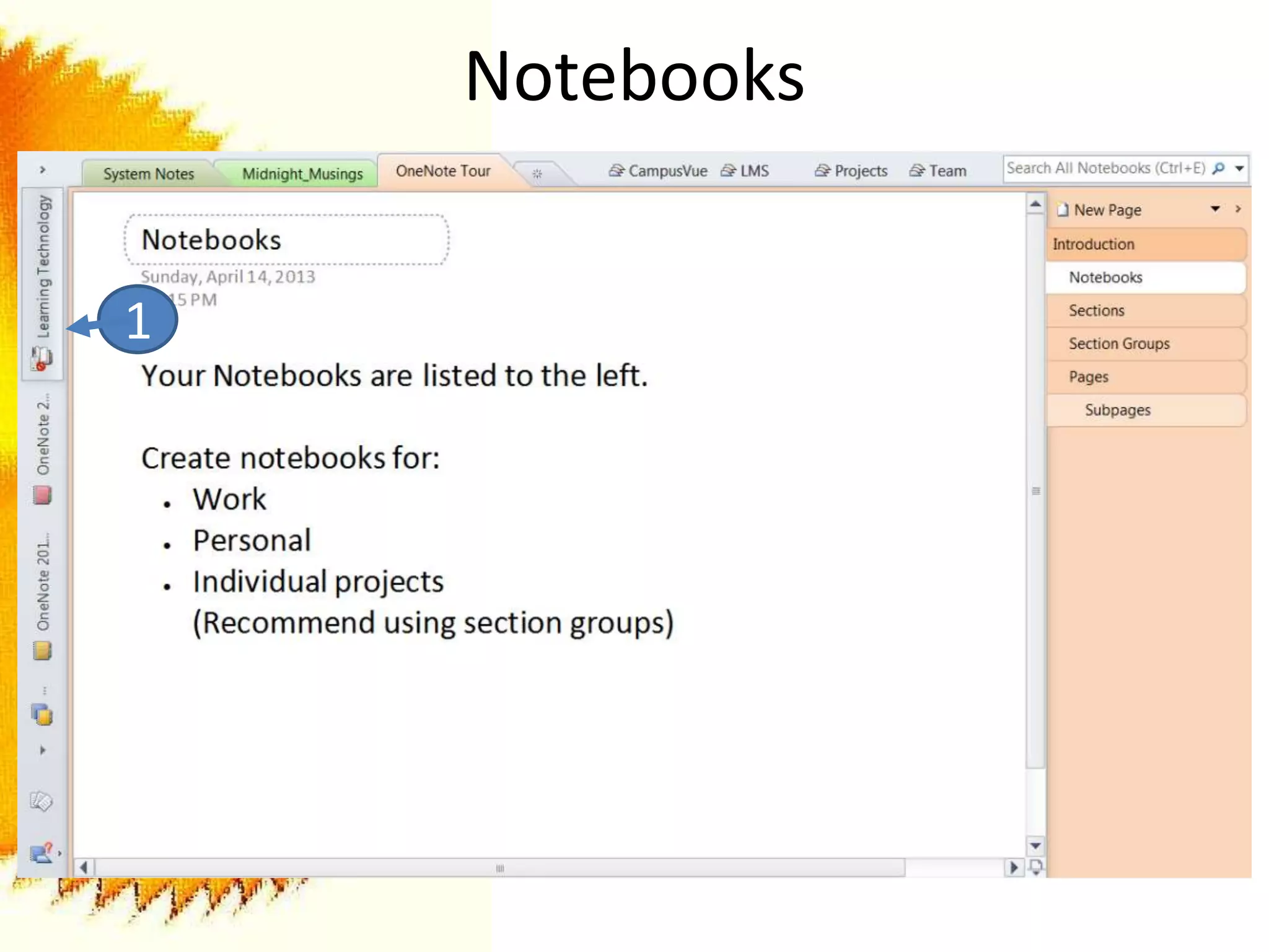 OneNote Quick Tour | PPTX