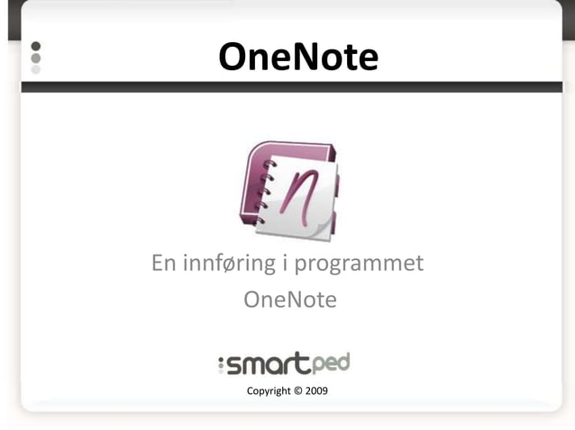 OneNote kurs i Østfold | PPTX
