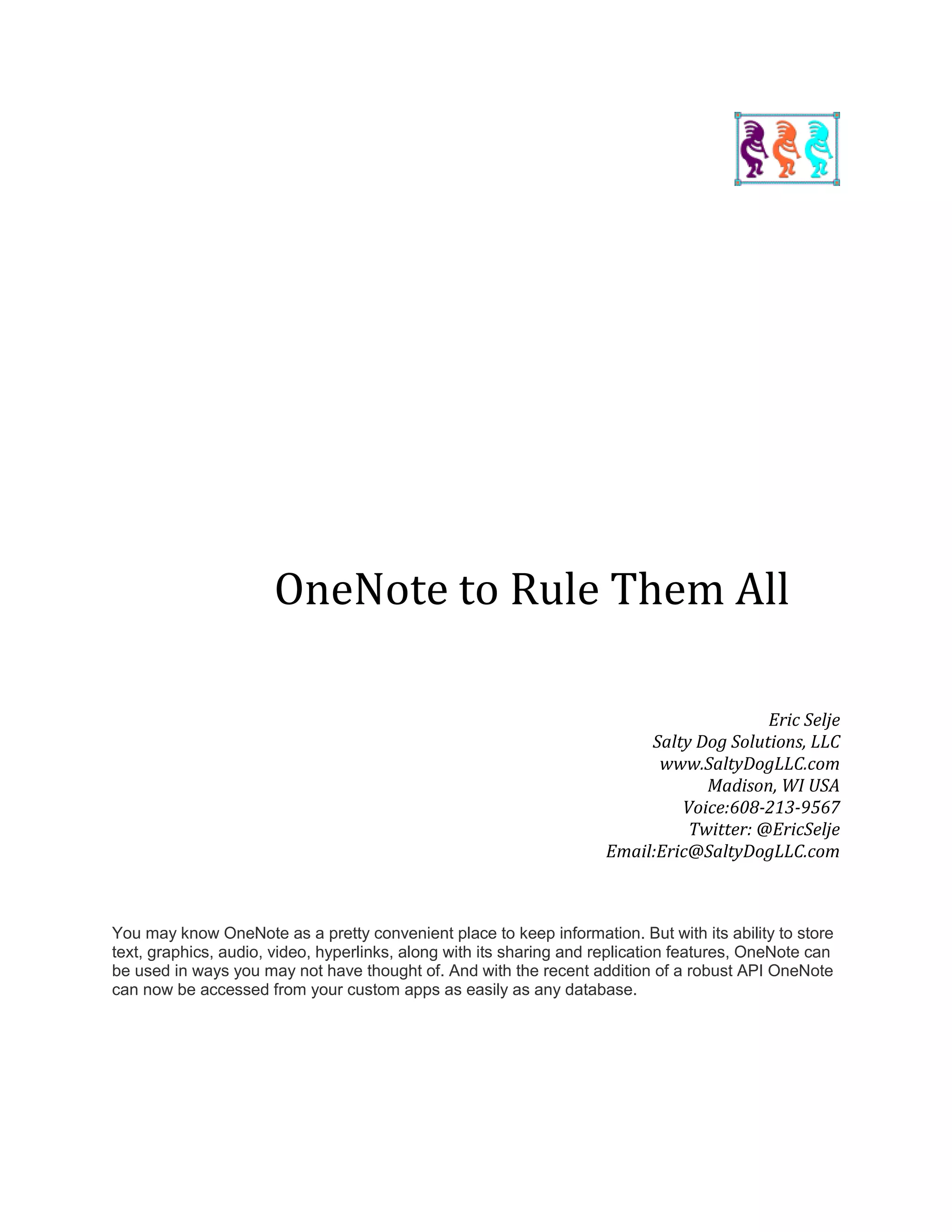 OneNote to Rule Them All.pdf