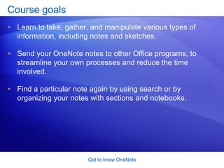 One note training | PPTX