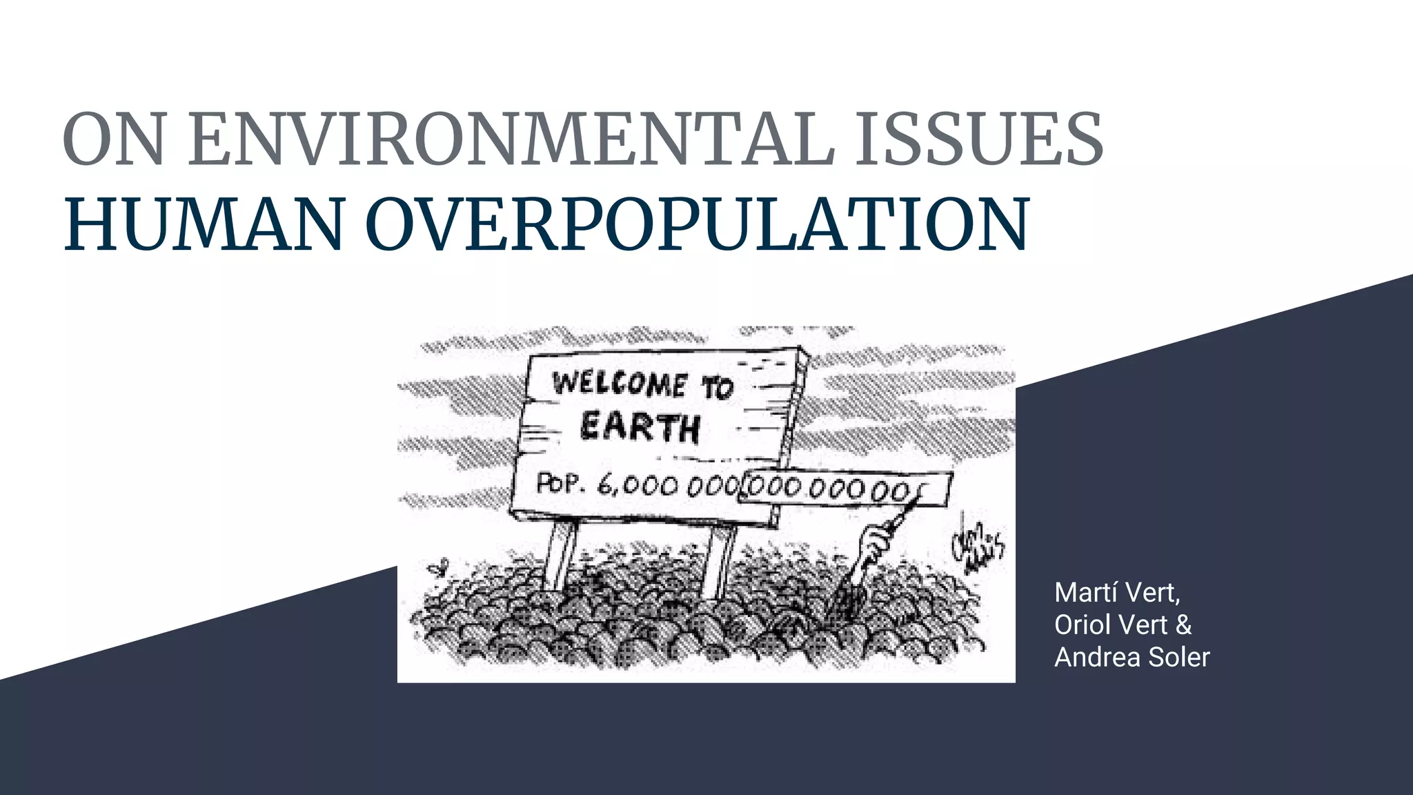 On environmental issues; human overpopulation | PDF