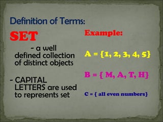 Sets and Subsets | PPT
