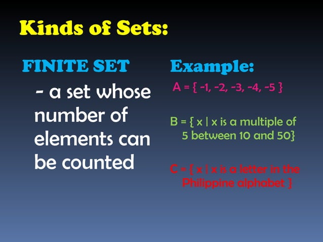 Sets and Subsets | PPT