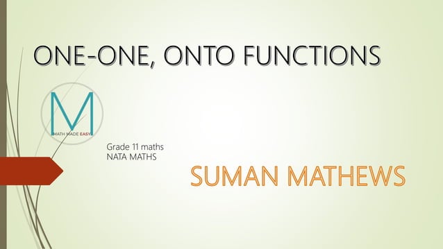 ONE-ONE,ONTO AND INVERTIBLE FUNCTIONS | PPTX | Physics | Science