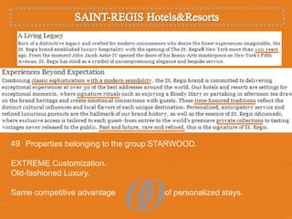One&Only resorts: competitive advantages | PPTX