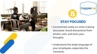 7 Steps to an Effective One on One Management | PPTX