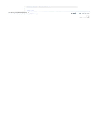 One On One with Stephen Brant of Hitachi (Consulting magazine) | PDF