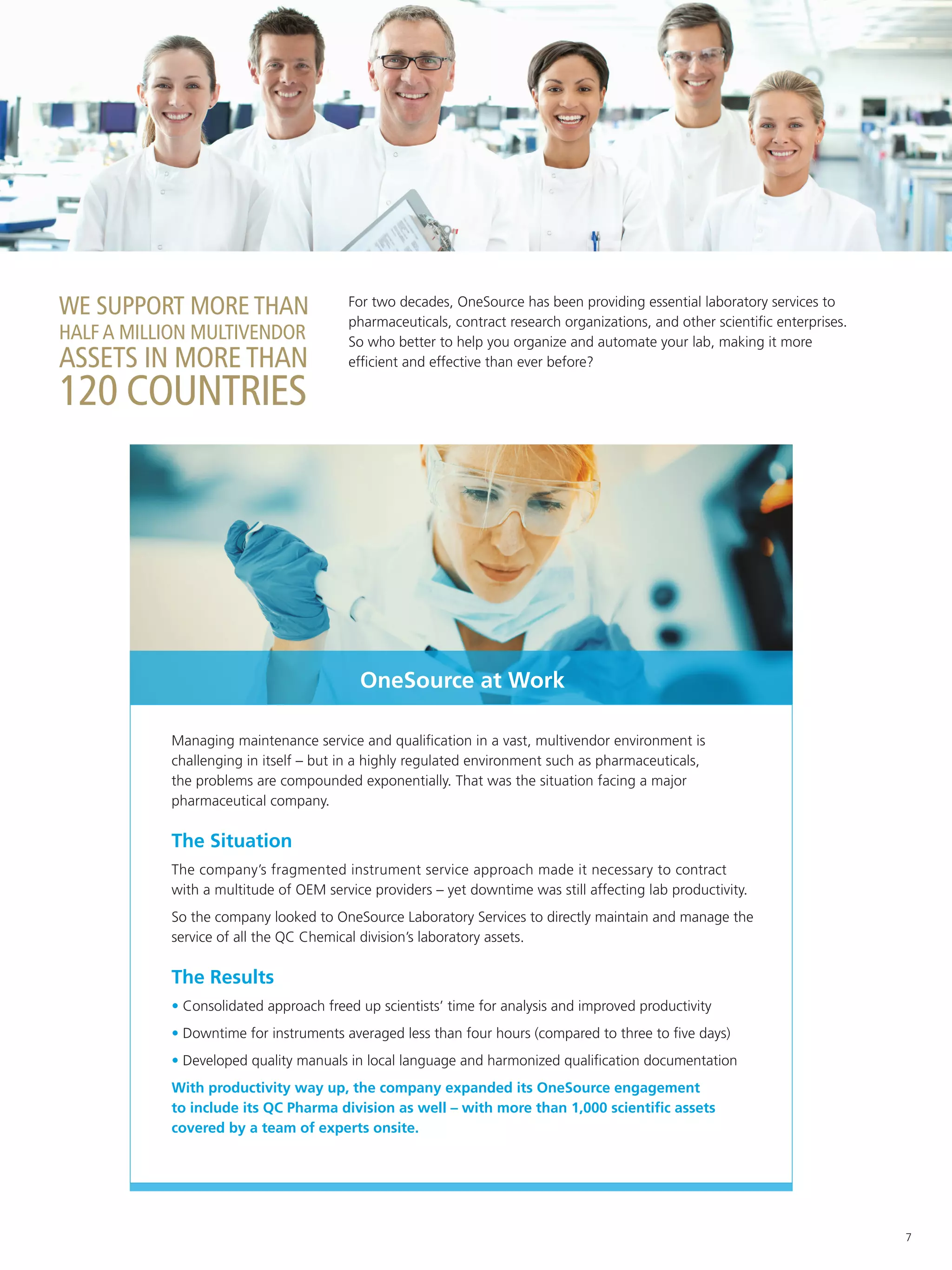 Onesource Service, PerkinElmer | PDF