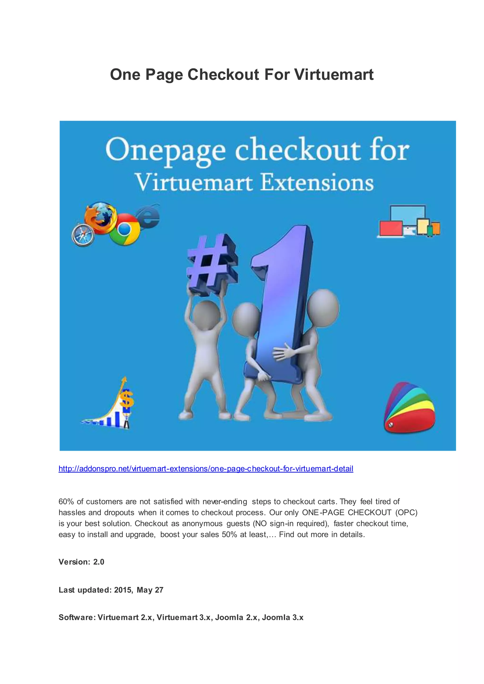 One page checkout for virtuemart | PDF