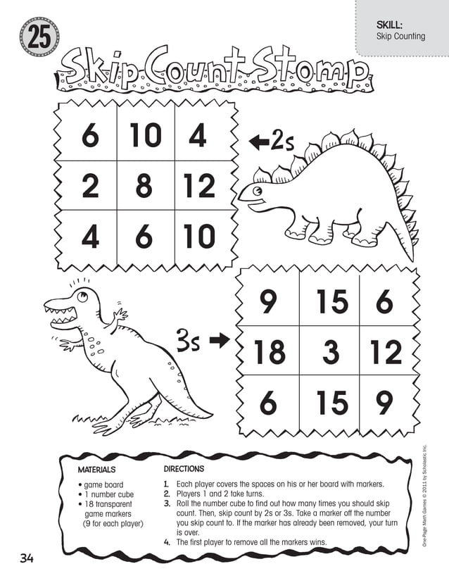 One page math_games | PDF