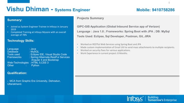 one page profile.pptx