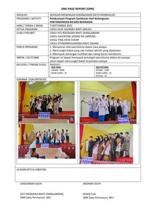 ONE PAGE REPORT BICARA BERIRAMA.pdf