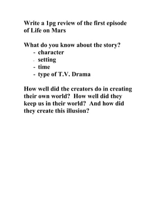 One page review | DOC