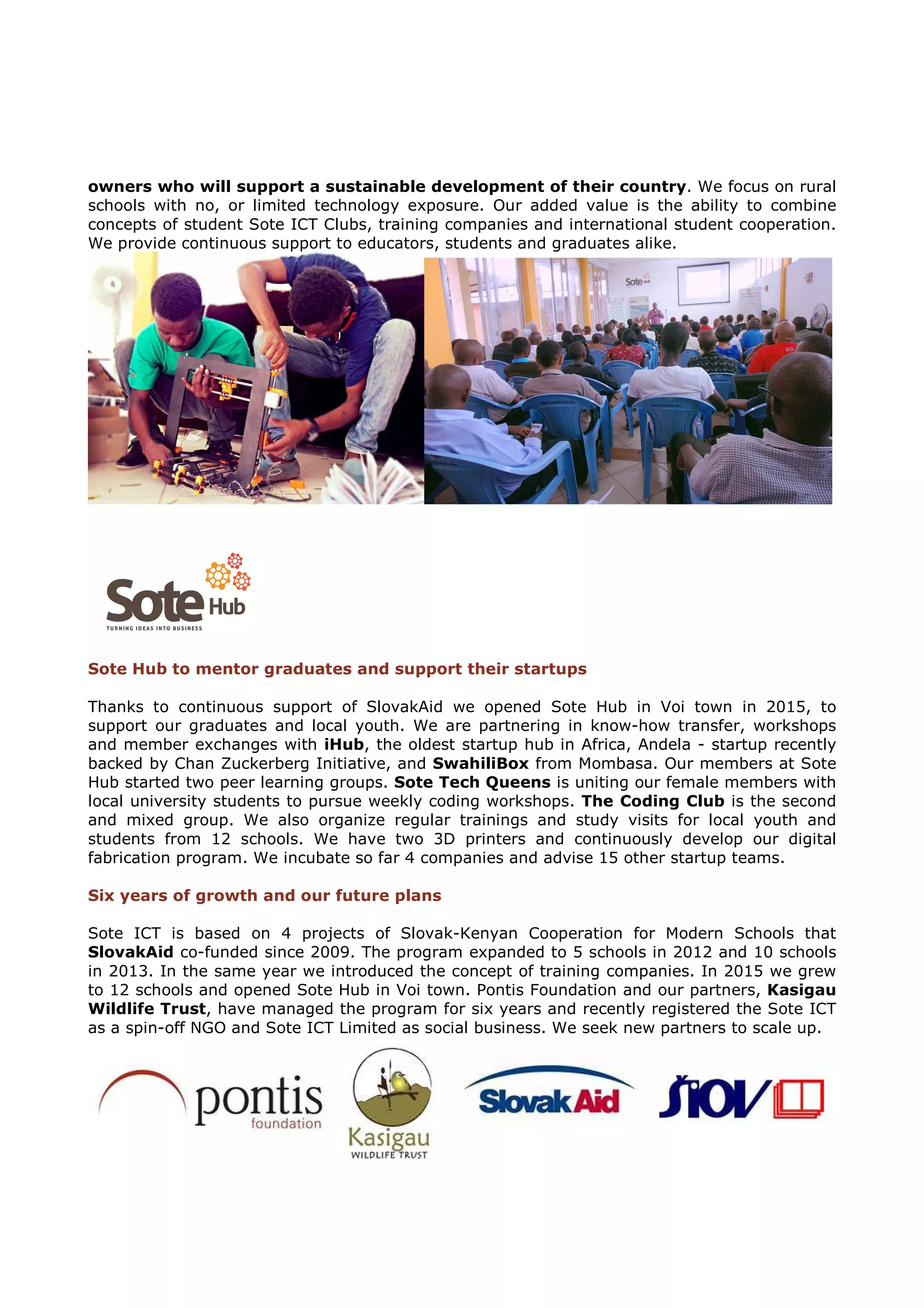 Sote ICT and Sote Hub - program overview 2016 | PDF