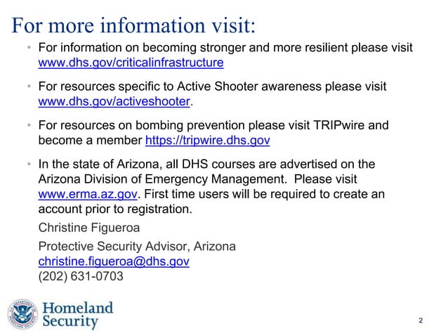 DHS Information | PPTX