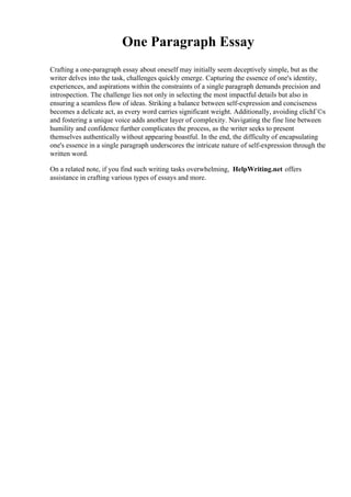 One Paragraph Essay.pdf