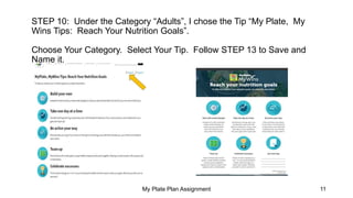 MyPlate plan PowerPoint Presentation | PPTX