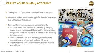 OnePay - The recommended OneCoin e-payments system. | PPT