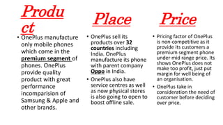 Oneplus- Principles of Marketing | PPTX
