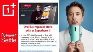 Marketing Mix of OnePlus from a User's Pespective | PDF