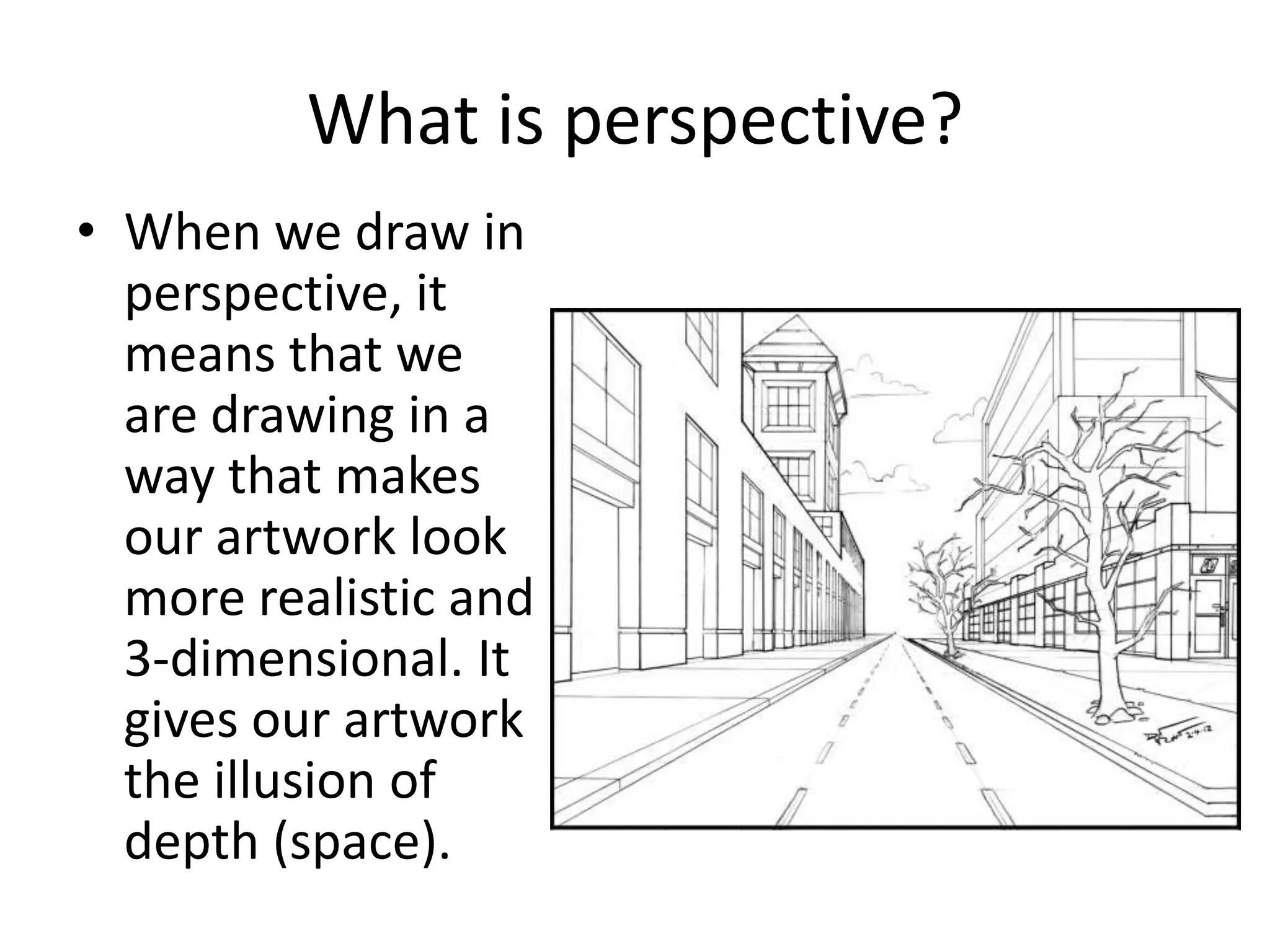 One-Point Perspective with 5th Grade | PPTX
