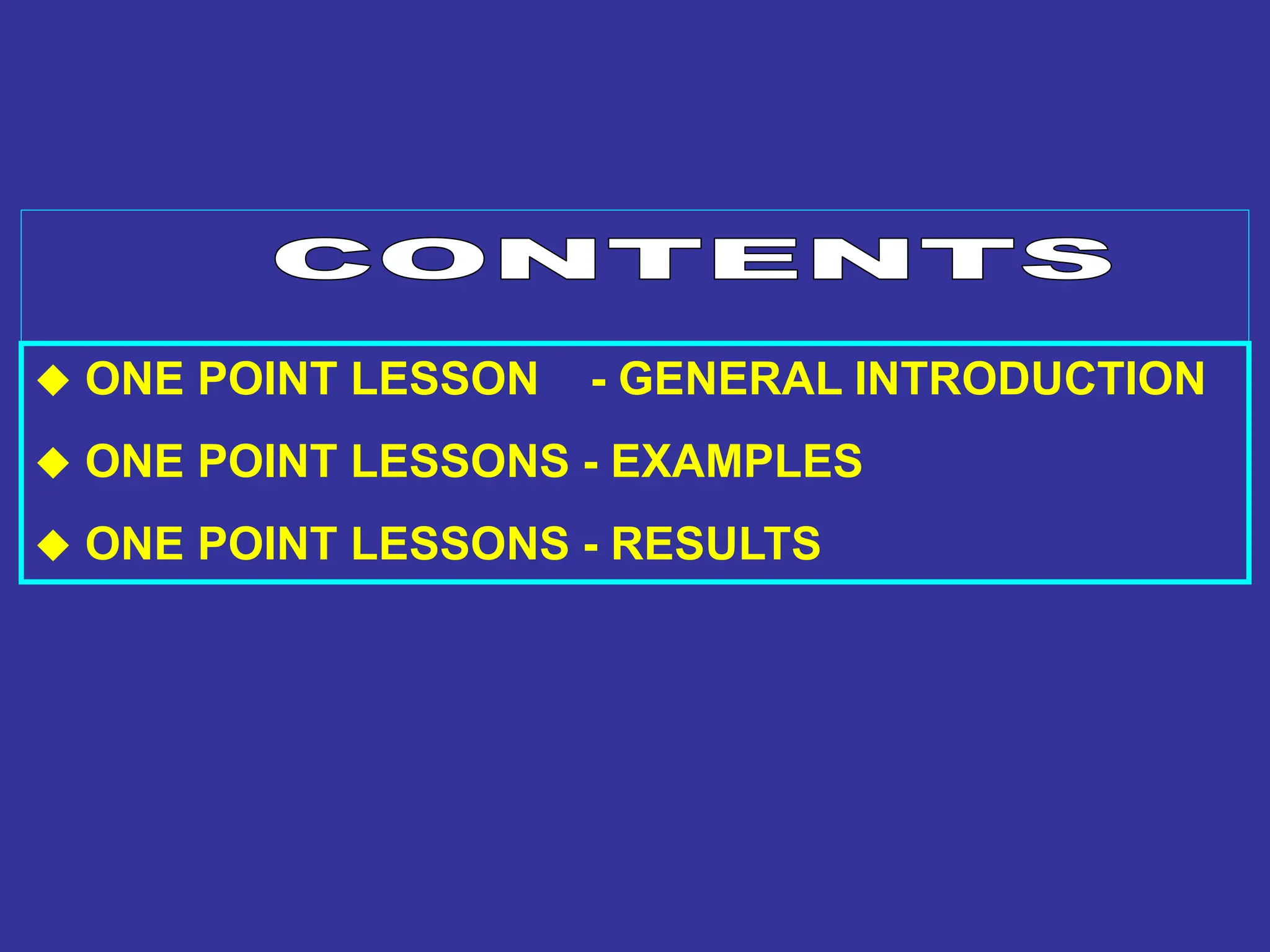 ONE POINT LESSONS-part1 .ppt, OPL TPM JH | PPT