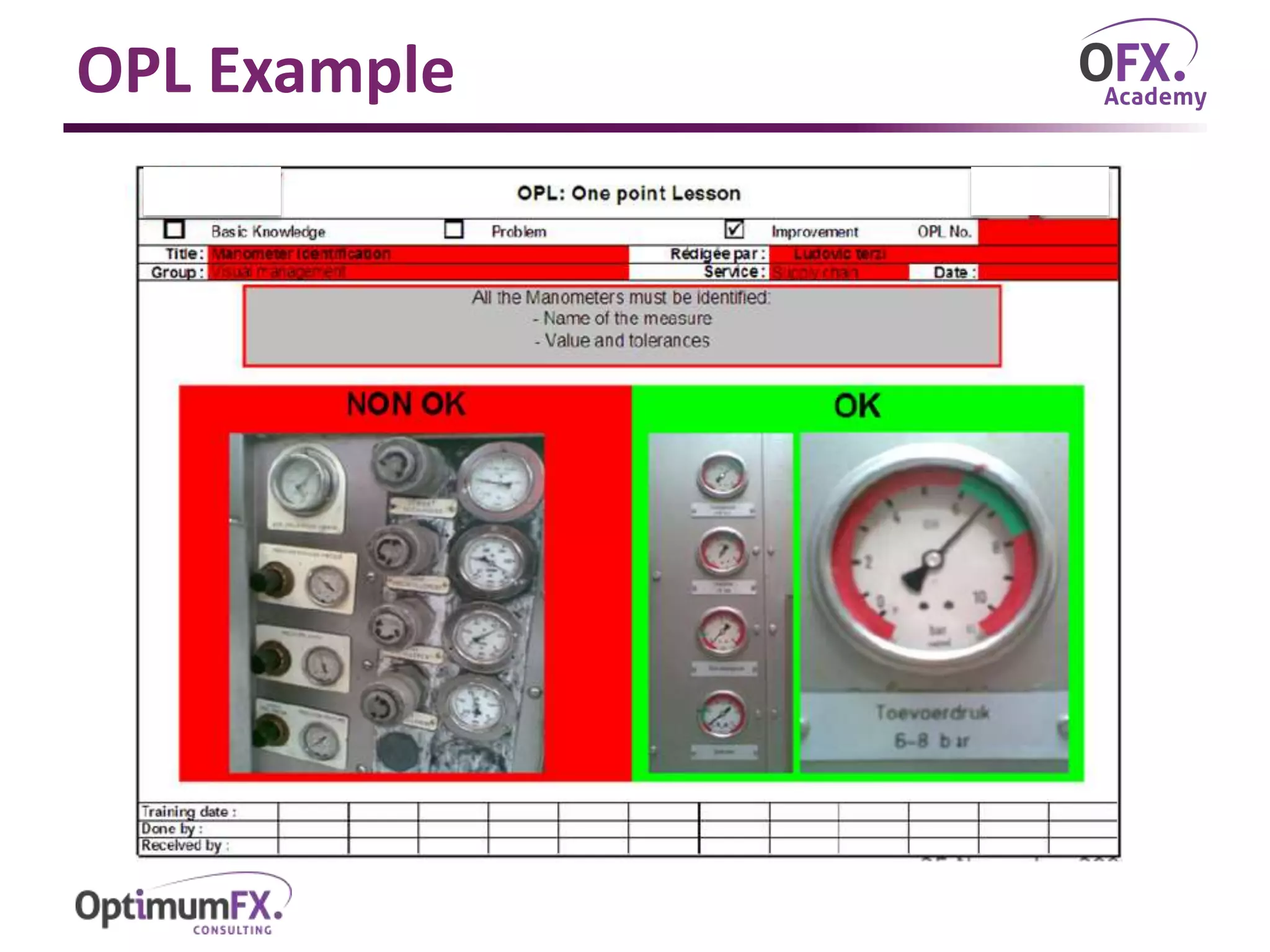 One point lessons (OPLs) | PPTX