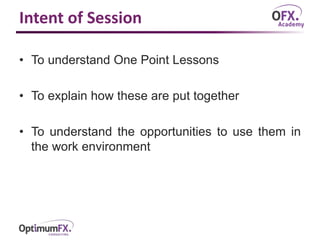 One point lessons (OPLs) | PPTX