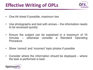 One point lessons (OPLs) | PPTX