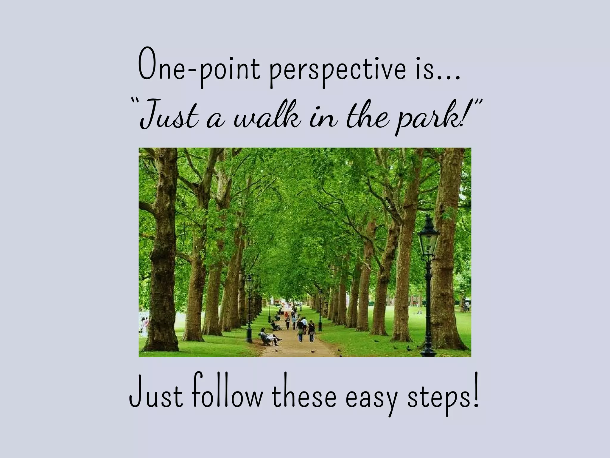 One point perspective | PDF