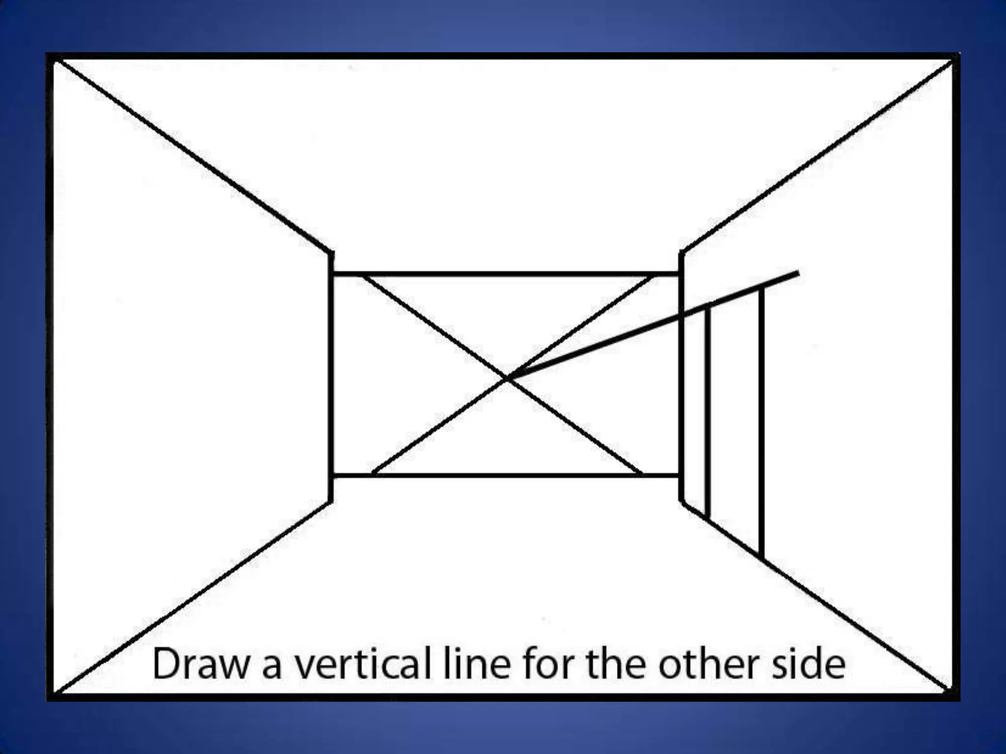 One point perspective hallway | PPTX