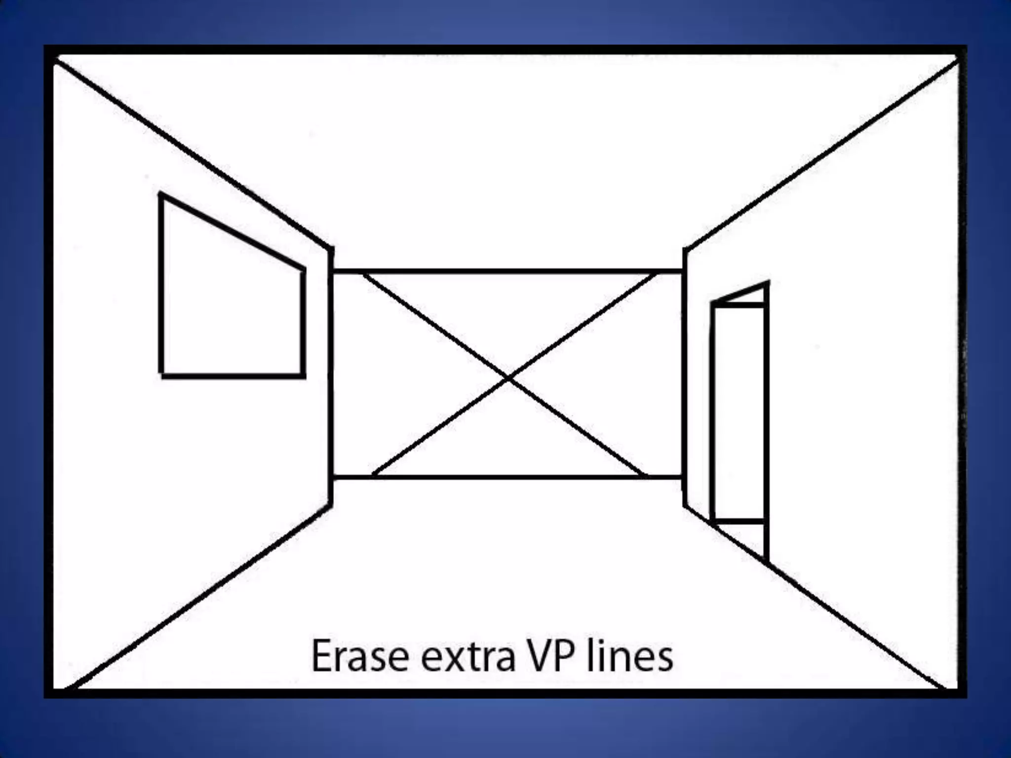 One point perspective hallway | PPTX