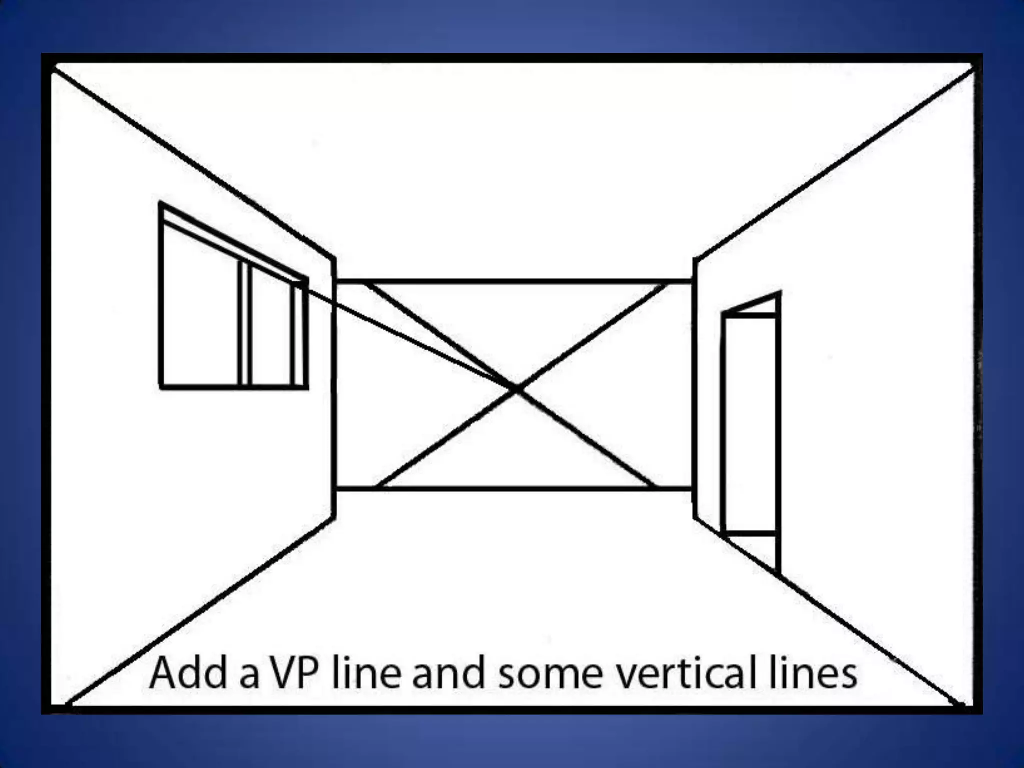 One point perspective hallway | PPTX