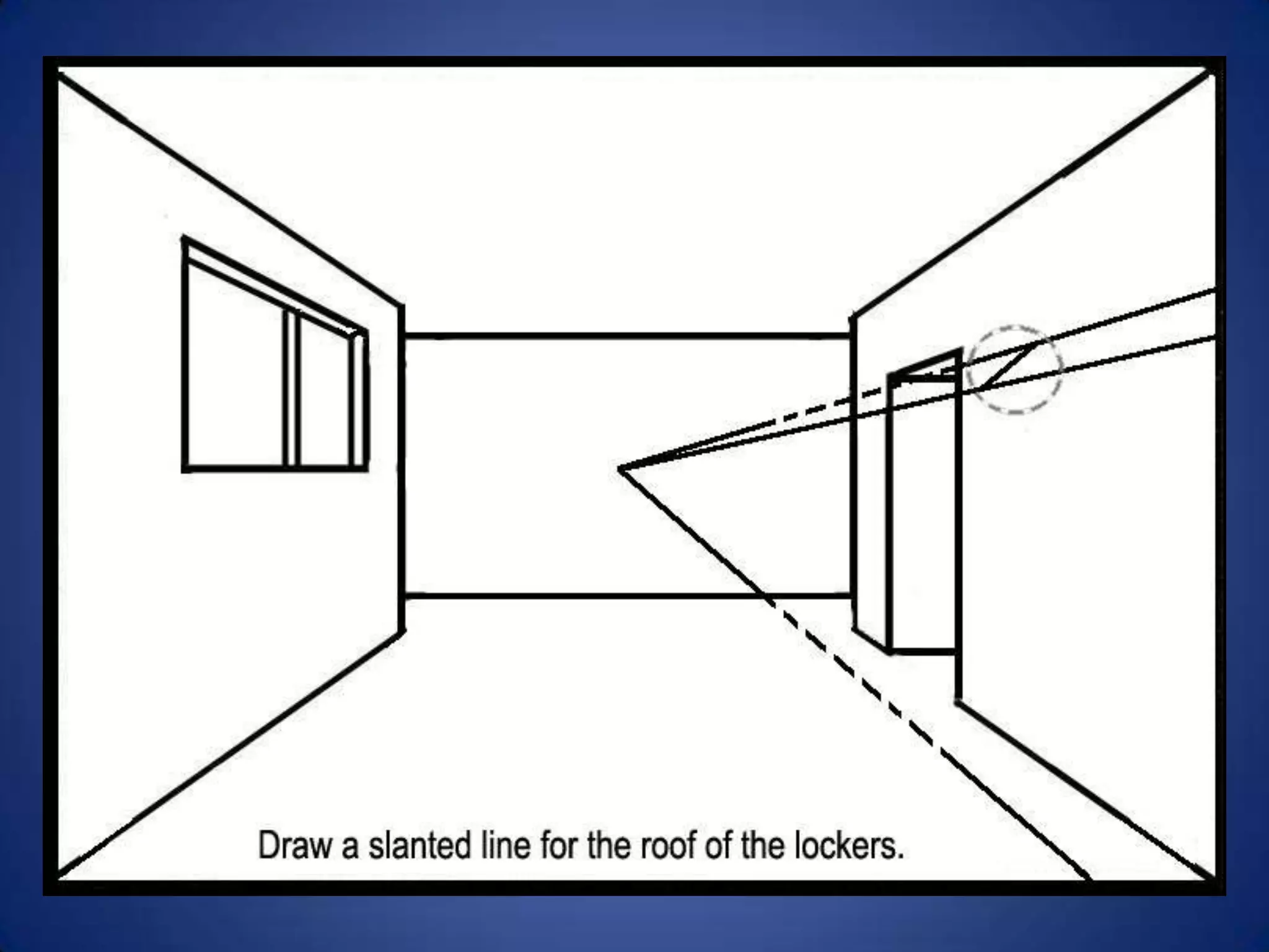 One point perspective hallway | PPTX